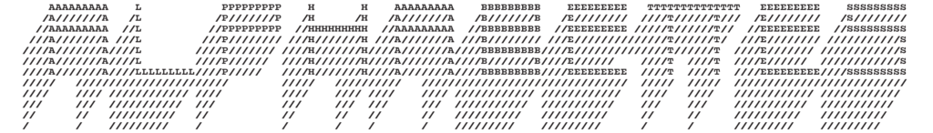 ASCII lettering | Alphabettes